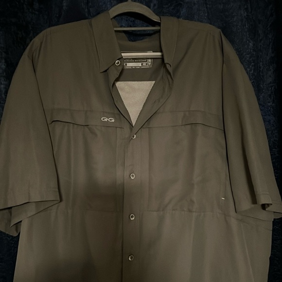 Gameguard | Shirts | Mens Grey Gameguard Button Down Short Sleeve Shirt ...